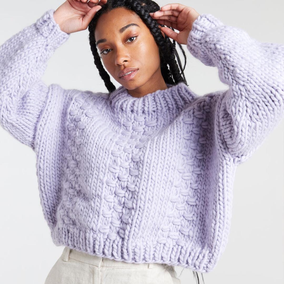 Super Chunky Sweater Knit From Luxurious Peruvian Wool Sizes XS XXL ...