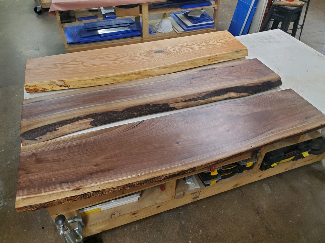 Sofa Table | Live Edge Wood | Reclaimed Wood Slabs | Kiln Dried Wood ...