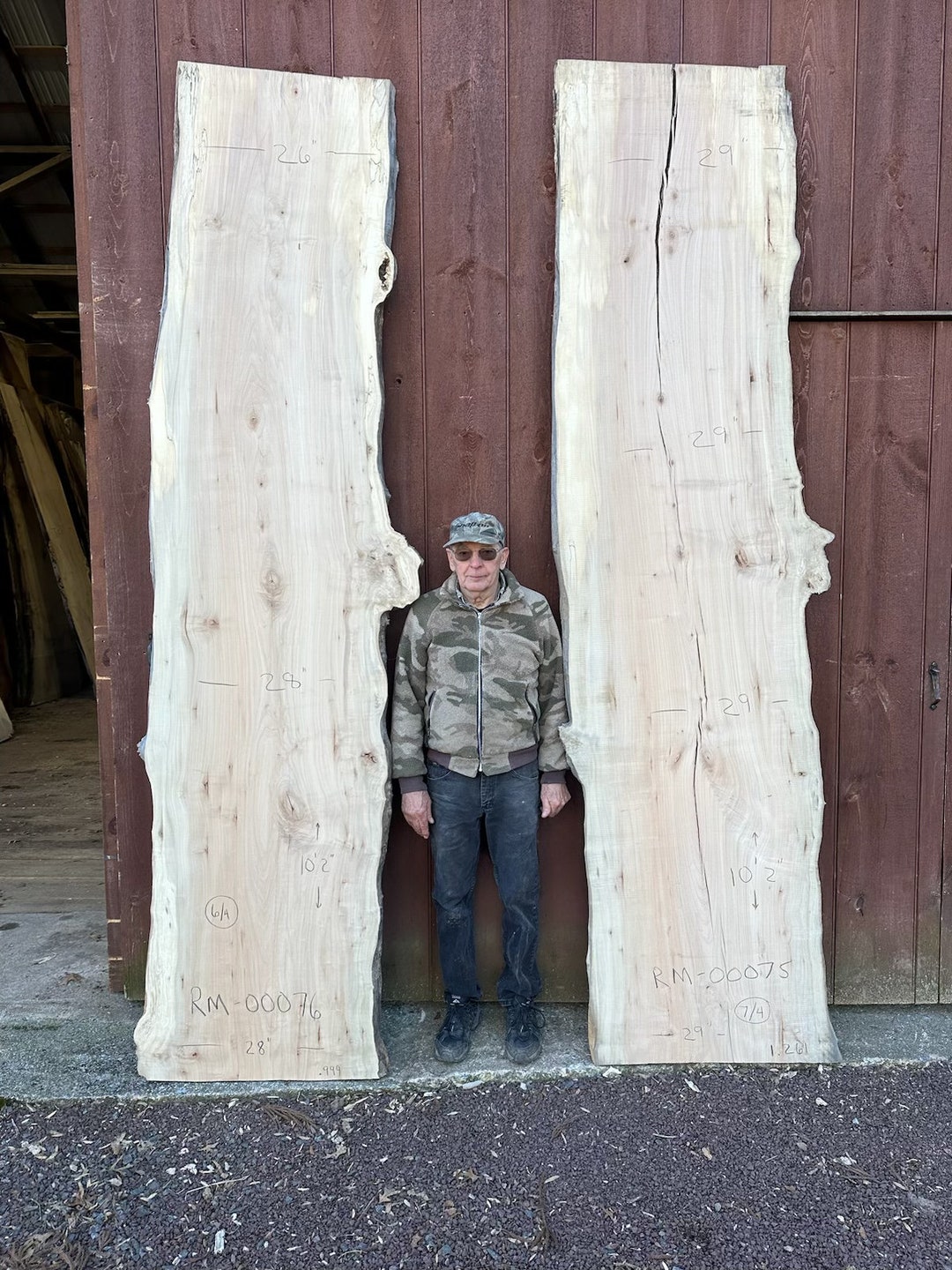 10 Foot Maple Wood Slabs. Live Edge Kiln Dried - Etsy