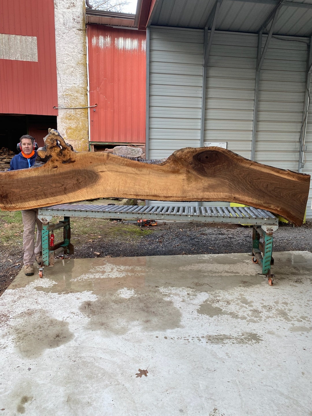 BIG Walnut Live Edge Wood Slabs - Etsy