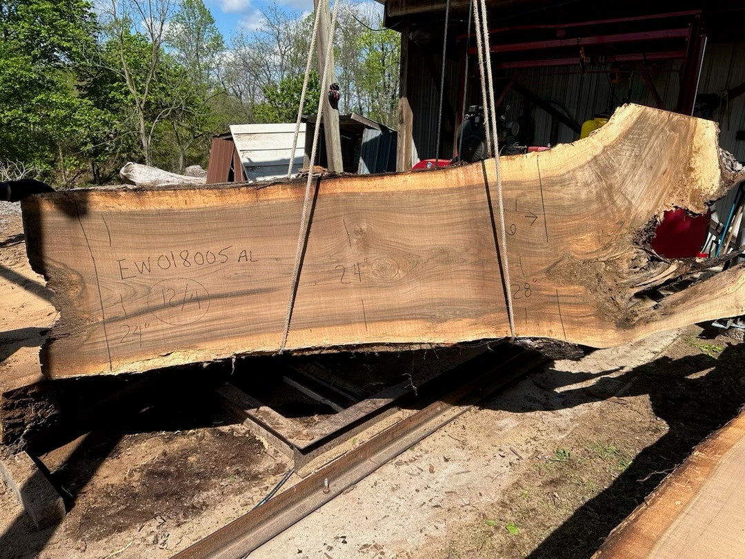 English Walnut | Live Edge Wood | Reclaimed Wood Slabs | Kiln Dried ...