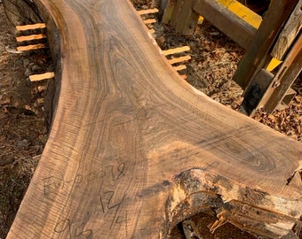 English Walnut | Live Edge Wood | Reclaimed Wood Slabs | Kiln Dried ...