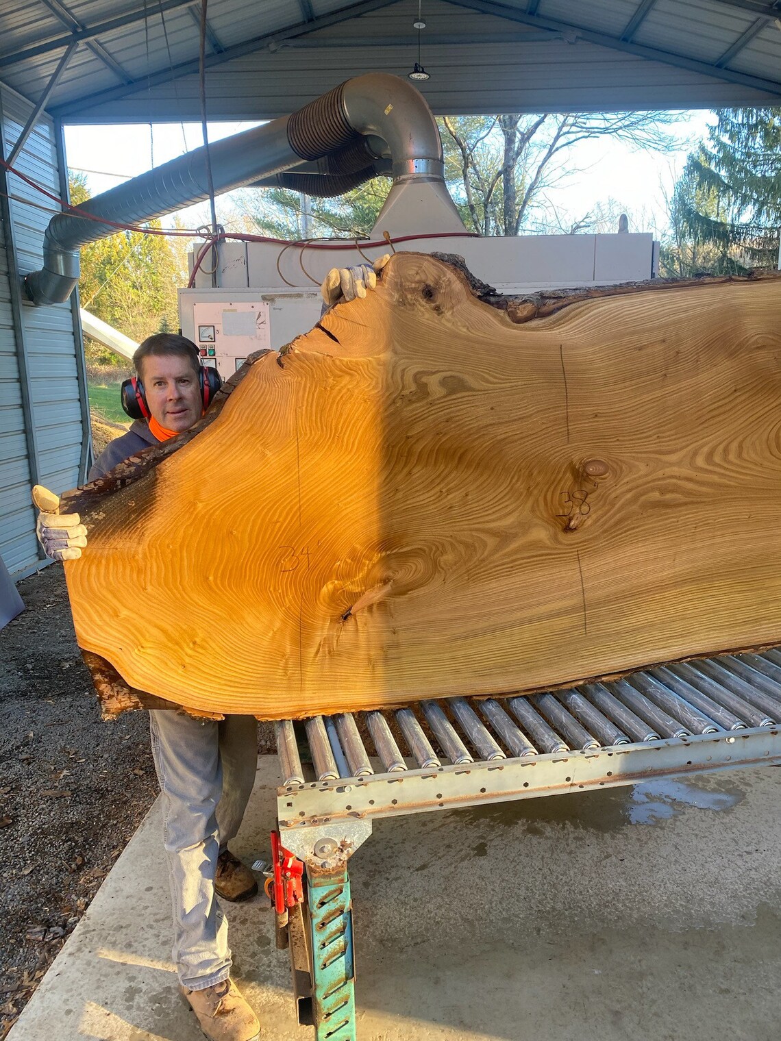 Catalpa Wood Slab | Live Edge Wood | Reclaimed Wood Slabs | Kiln Dried ...