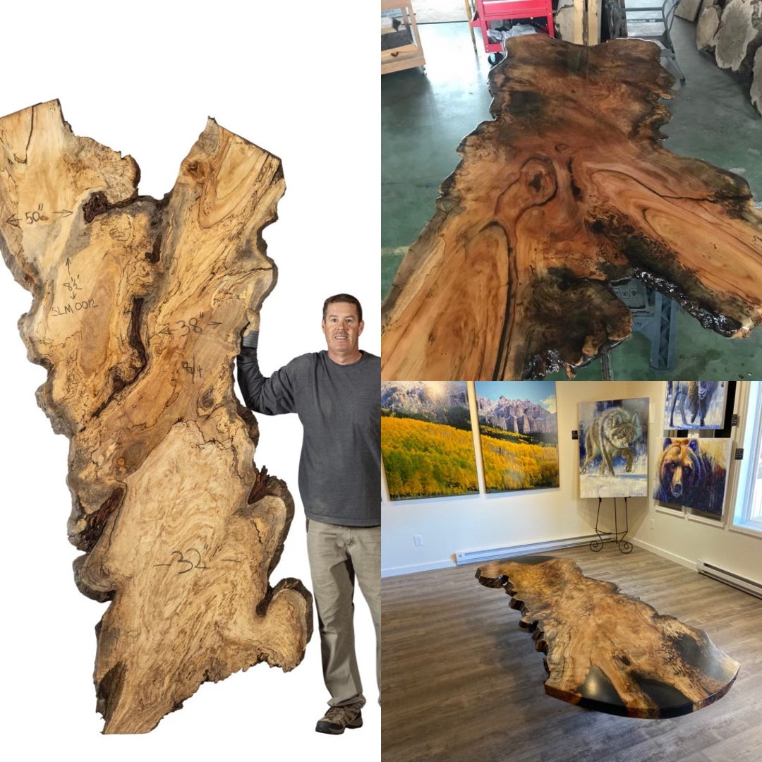 Maple | Live Edge Wood | Reclaimed Wood Slabs | Kiln Dried Wood for ...
