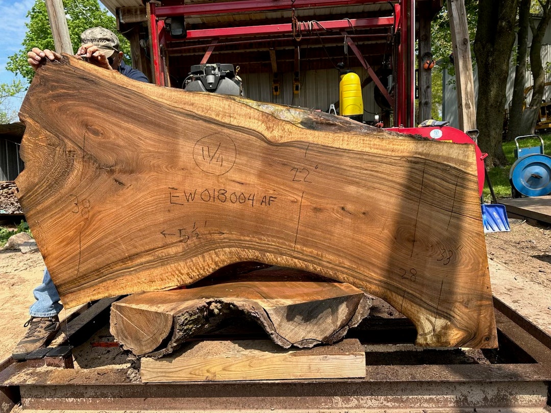 English Walnut | Live Edge Wood | Reclaimed Wood Slabs | Kiln Dried ...