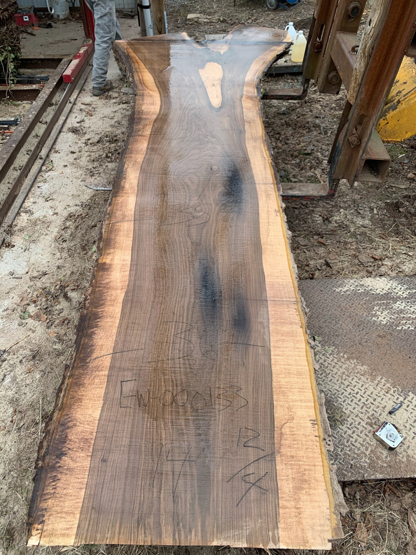 English Walnut Live Edge Wood Reclaimed Wood Slabs Kiln - Etsy