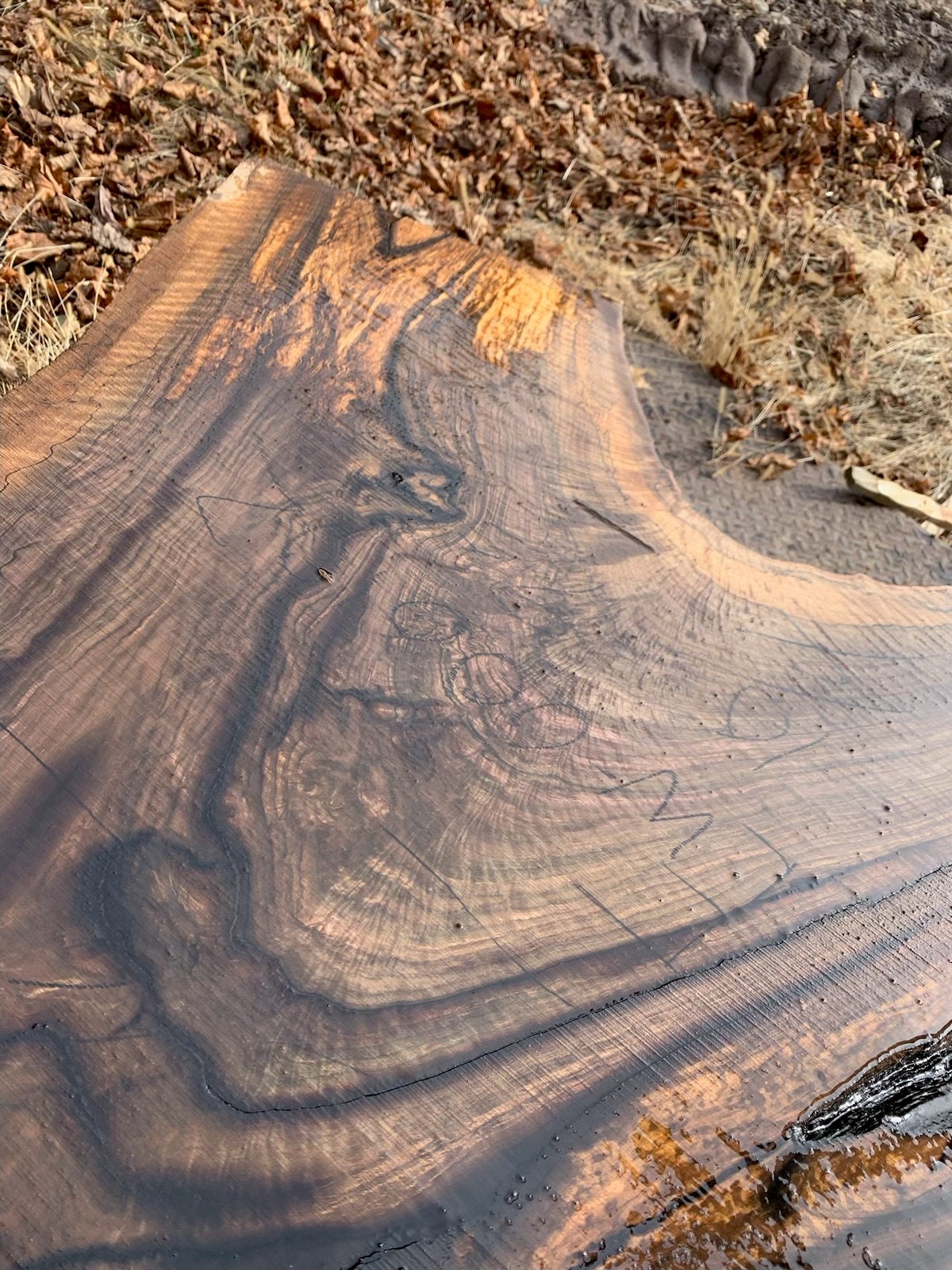Walnut Wood Slabs: Interior Design - Etsy