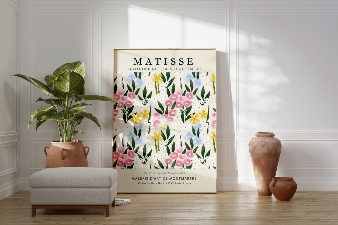 Henri Matisse Flower Poster Flower Market Poster Printed Art - Etsy