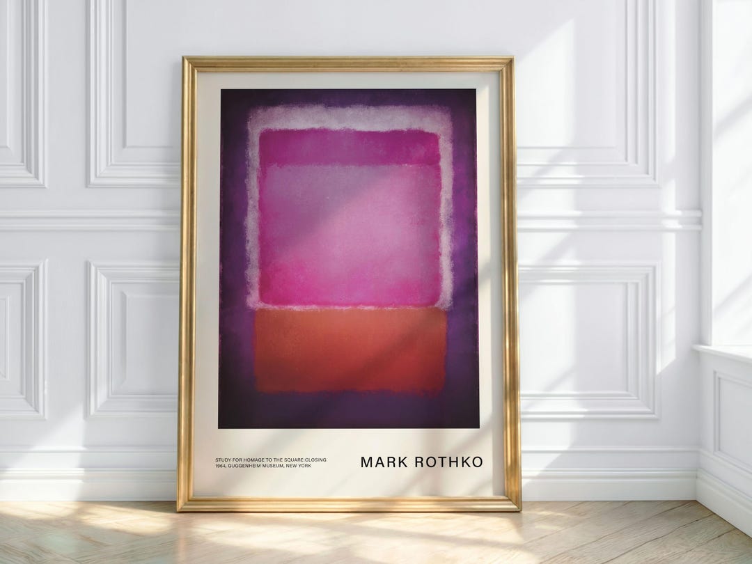 Rothko Inspired Print, Purple Abstract Color Field Art - Etsy