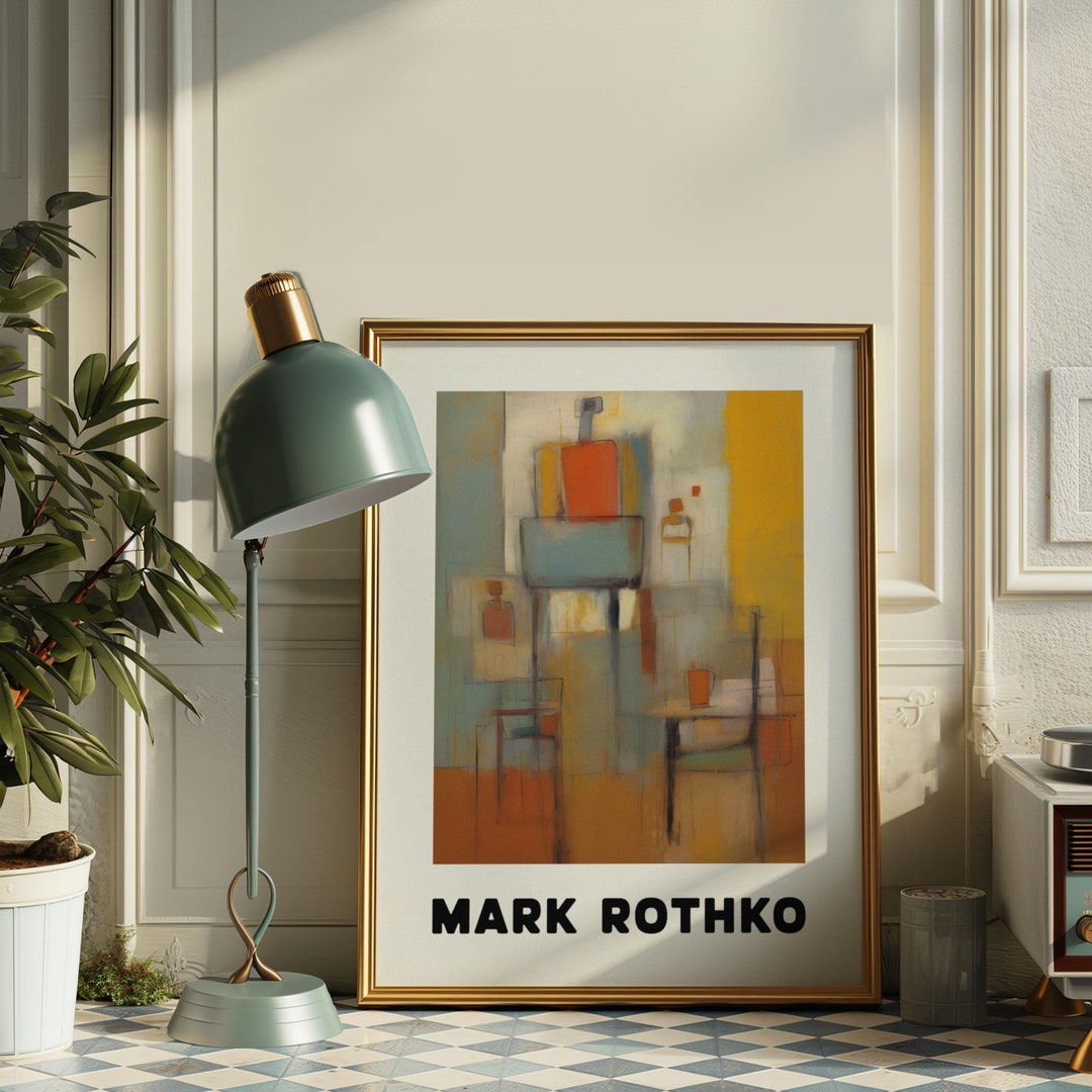 Mark Rothko Exhibition Poster: Abstract Geometric Art Print - Etsy