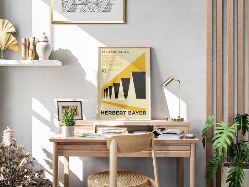 Bauhaus Exhibition Poster: Geometric Art Print, Museum Quality - Etsy