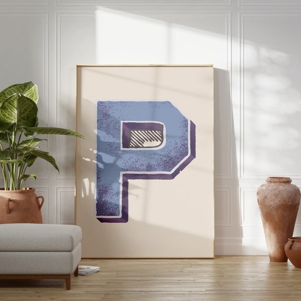 Letter P Print - Etsy