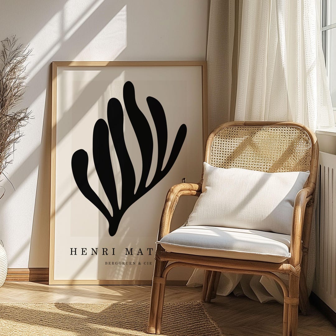 Henri Matisse Abstract Cutouts Poster, Matisse Tate Black, Vintage ...