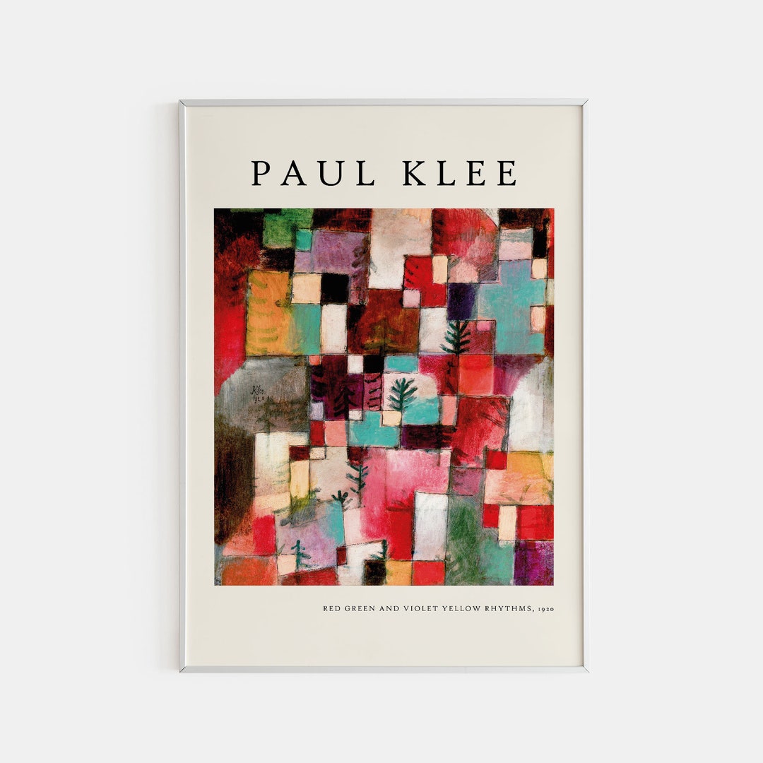 Paul Klee Art Print: Vintage Cubism, Modern Minimalist Wall Art - Etsy