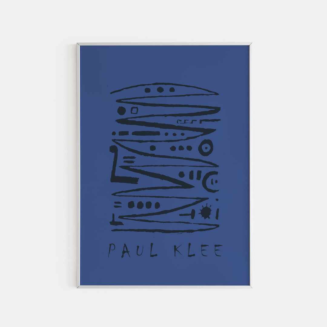 Paul Klee Blue Poster, Paul Klee Art Print, Printed Paul Klee, Museum ...