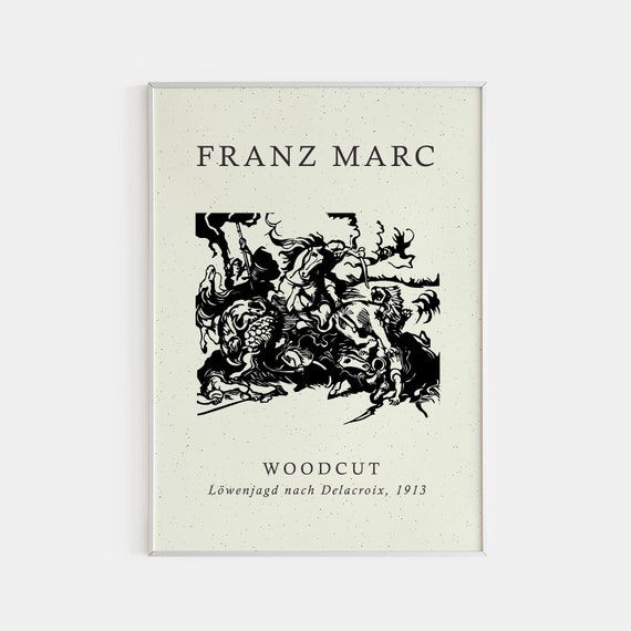 Franz Marc Art Print Franz Marc Poster Minimalist Wall Art | Etsy