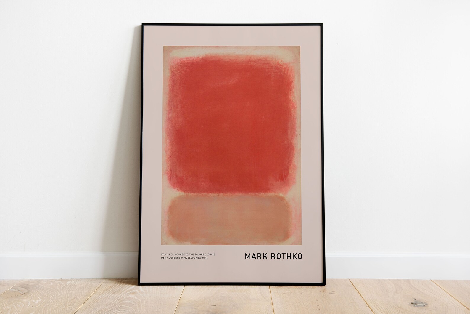 Mark Rothko Art Print Red and Pink Coral Minimalist Abstract | Etsy