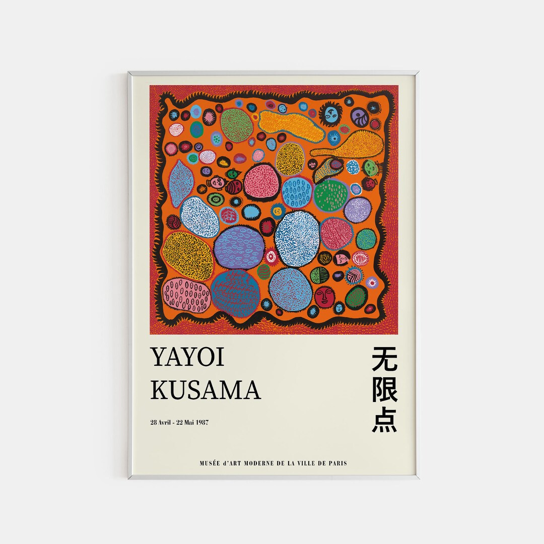 Yayoi Kusama Print, Kusama Exhibition Poster, High Quality Print ...