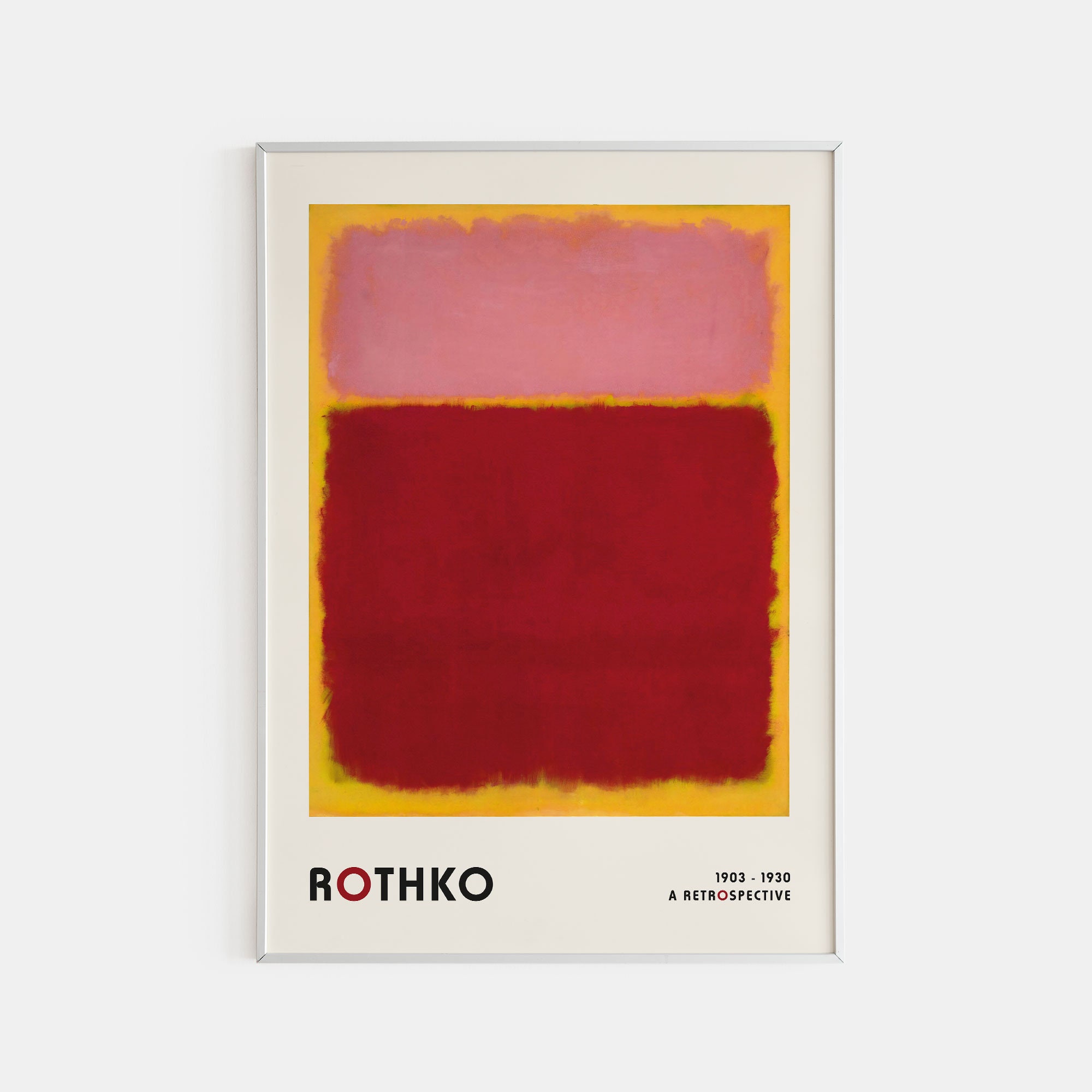 Mark Rothko Art Exhibition Poster Mark Rothko Vintage Poster - Etsy
