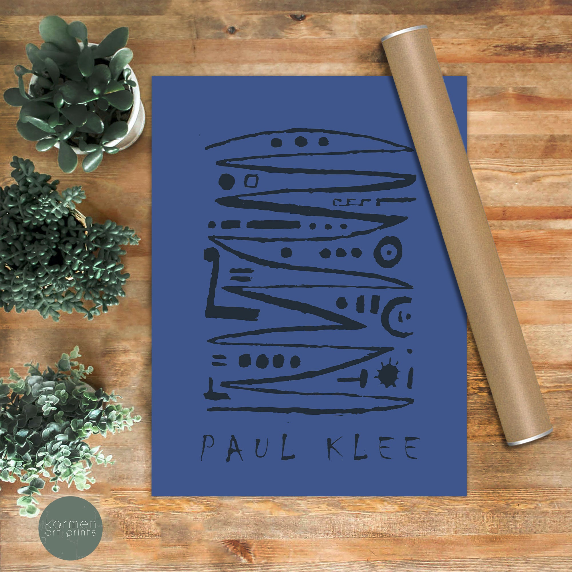Paul Klee Blue Poster Paul Klee Art Print Printed Paul Klee | Etsy