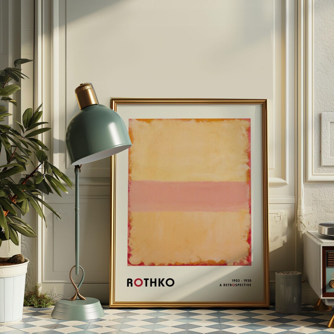 Mark Rohtko Poster, Rothko Beige/blush Print, Minimalist Rothko Poster ...