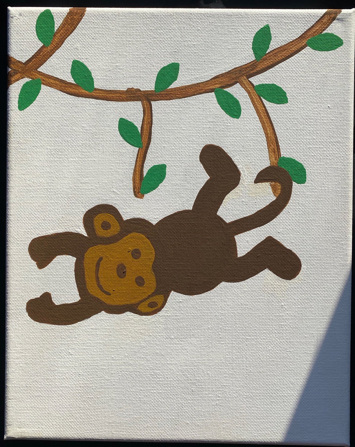 Baby Monkey Painting - Etsy Canada