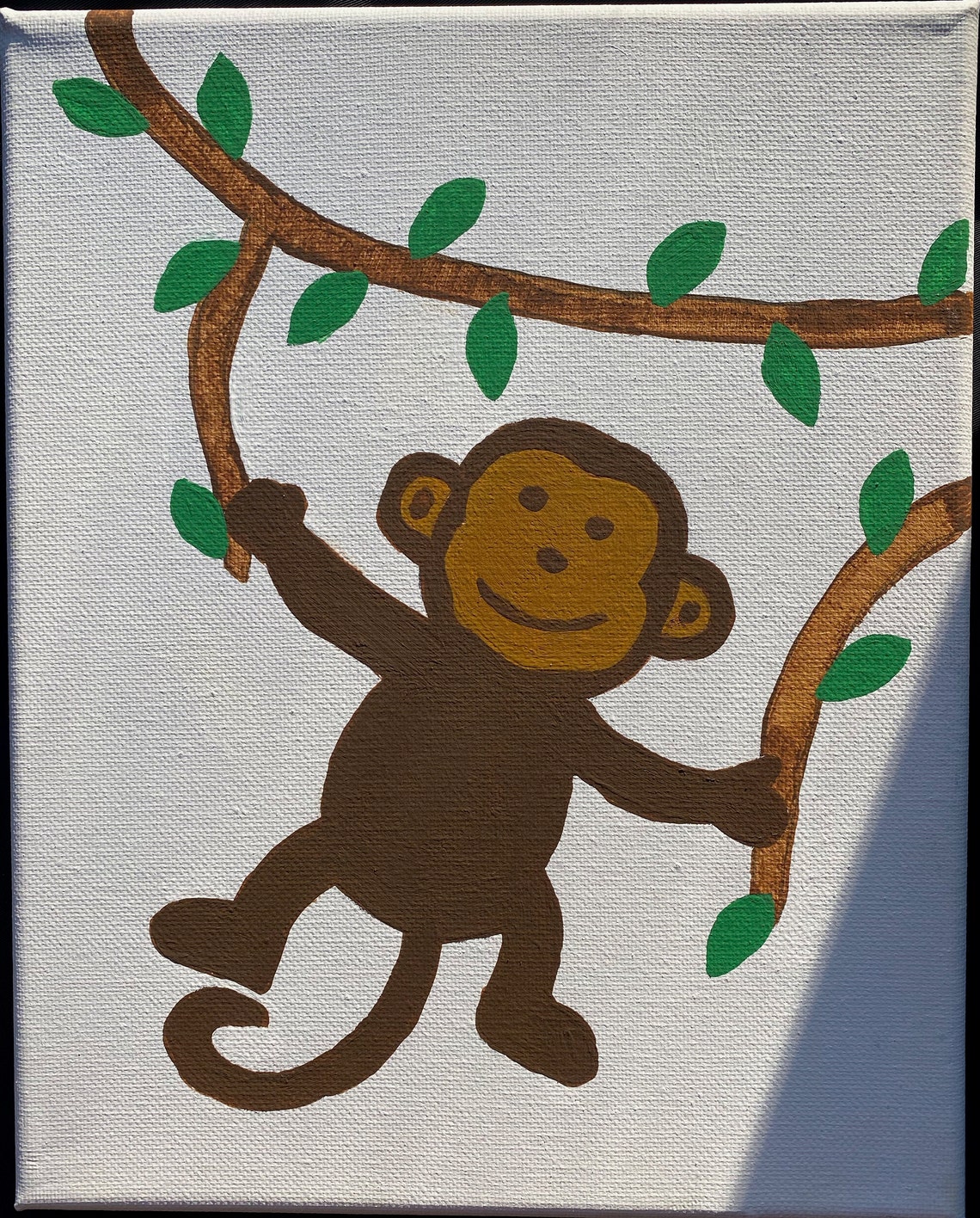 Baby Monkey Painting - Etsy Canada