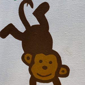 Baby Monkey Painting - Etsy Canada