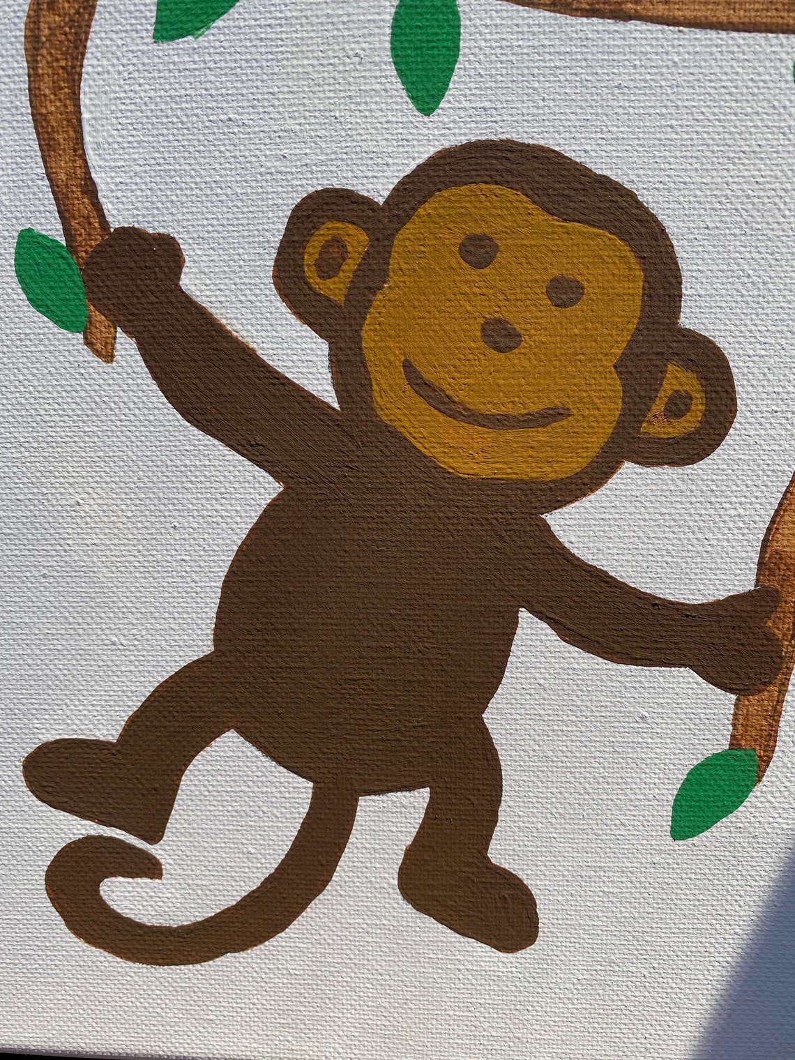 Baby Monkey Painting - Etsy Canada