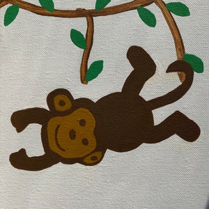 Baby Monkey Painting - Etsy Canada