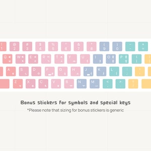 Korean English Hangul 한-영 Keyboard Stickers - Generic Size [macbook/hp ...