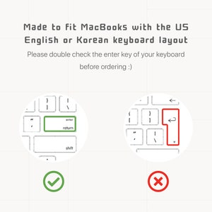 MacBook Korean English Hangul 한-영 Keyboard Sticker Decals - Desire - Etsy