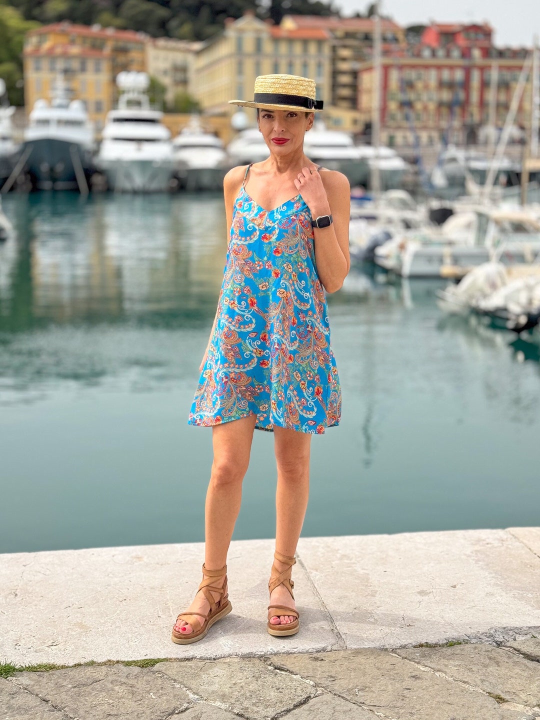 Short Silk Dress / Vintage Short Dress / Silk Slip Dress / Spaghetti ...