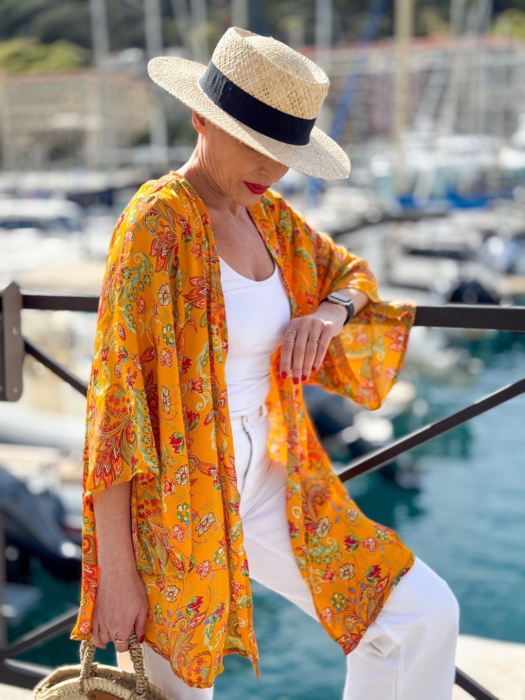 New! Long Silk Jacket / Vintage Long Jacket / Bohemian Silk Jacket ...