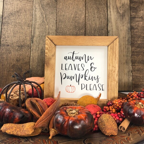 Fall Leaf Sign - Etsy