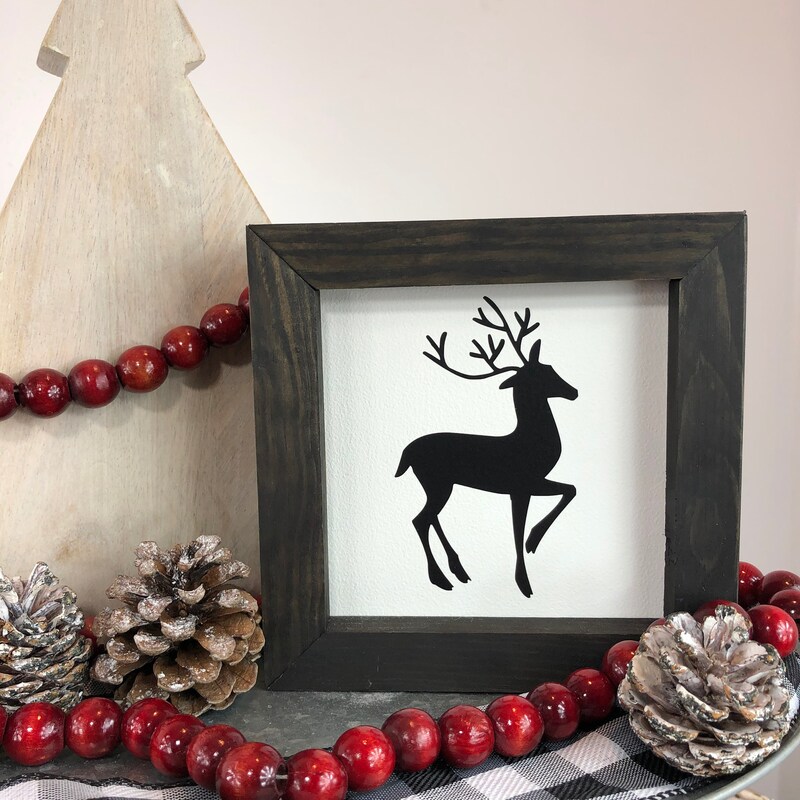 Reindeer Sign - Etsy