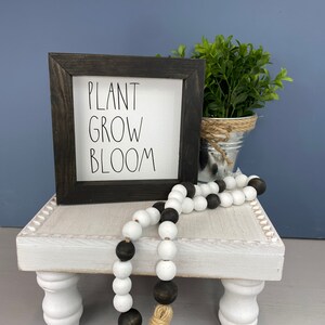 Spring Garden Decor Plant Grow Bloom Sign Small Wood Signs - Etsy