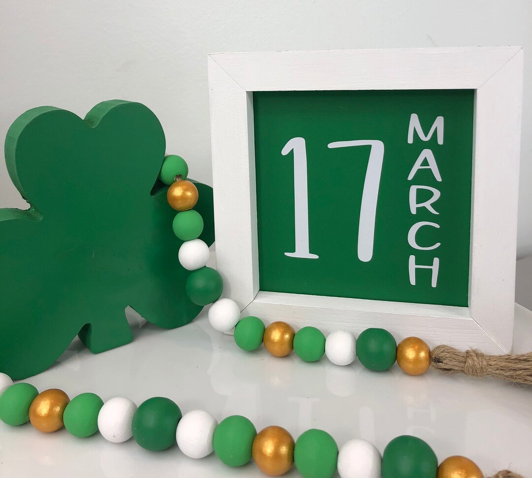 March 17 Sign, Small Wood St. Patrick's Day Sign, Saint Patrick's Day ...