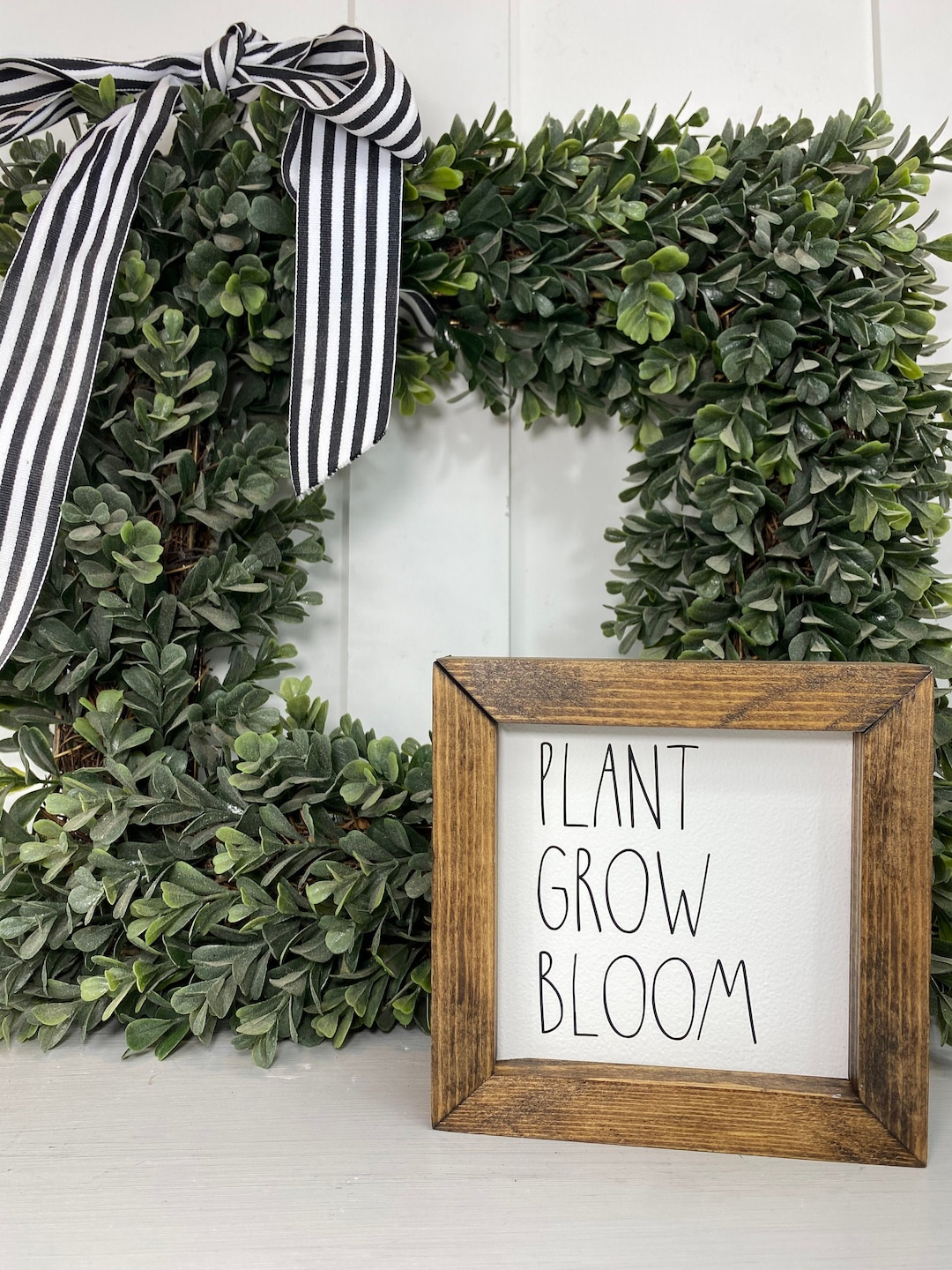 Spring Garden Decor Plant Grow Bloom Sign Small Wood Signs - Etsy