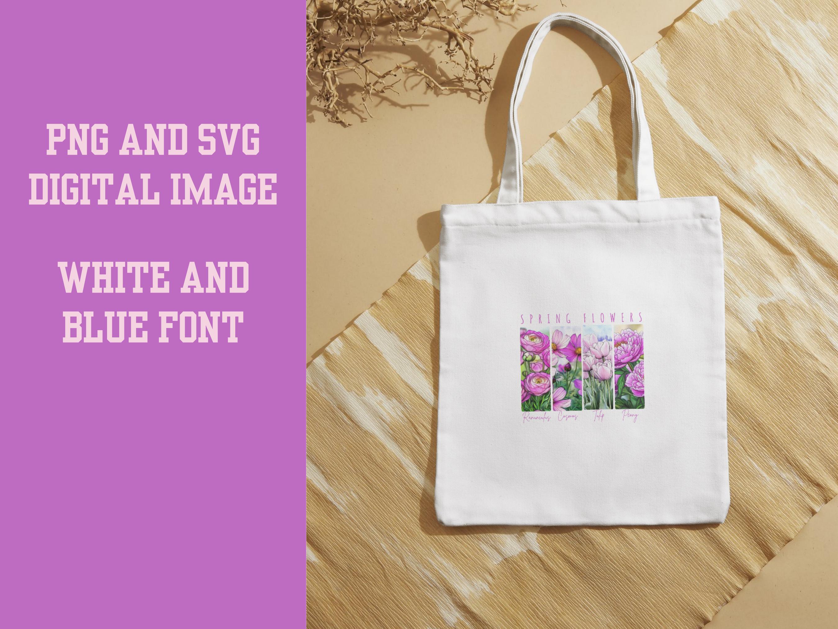 Pink Spring Flowers Digital Download, Brushstroke Watercolor, PNG ...