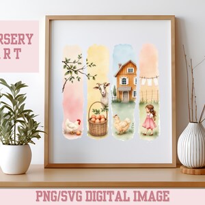 Coquette Farm Brushstroke PNG | Pastel Cottagecore Homestead | Easter ...