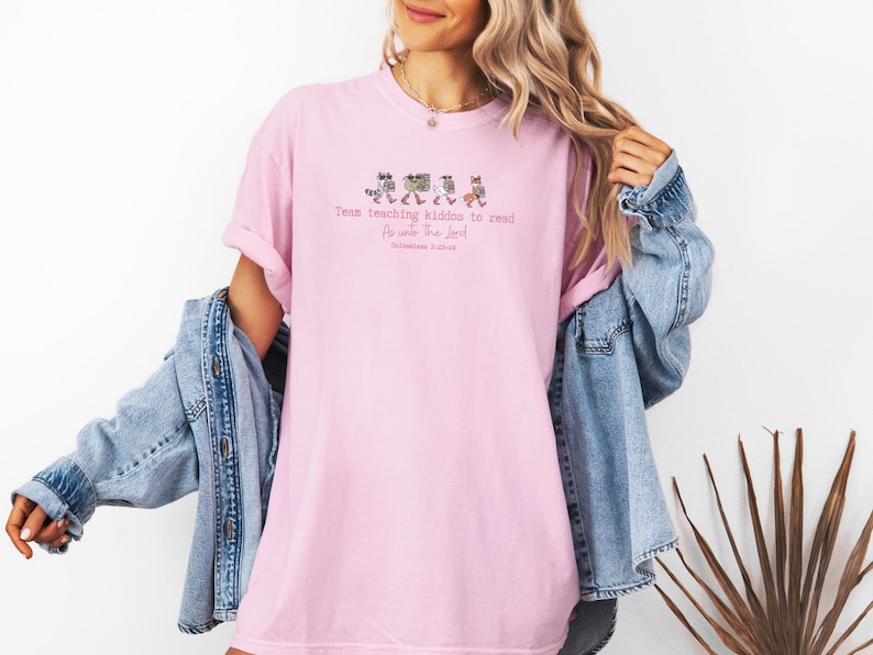 Goose Frog Racoon Fox Team Teaching Kiddos Shirt | Christian Teacher ...