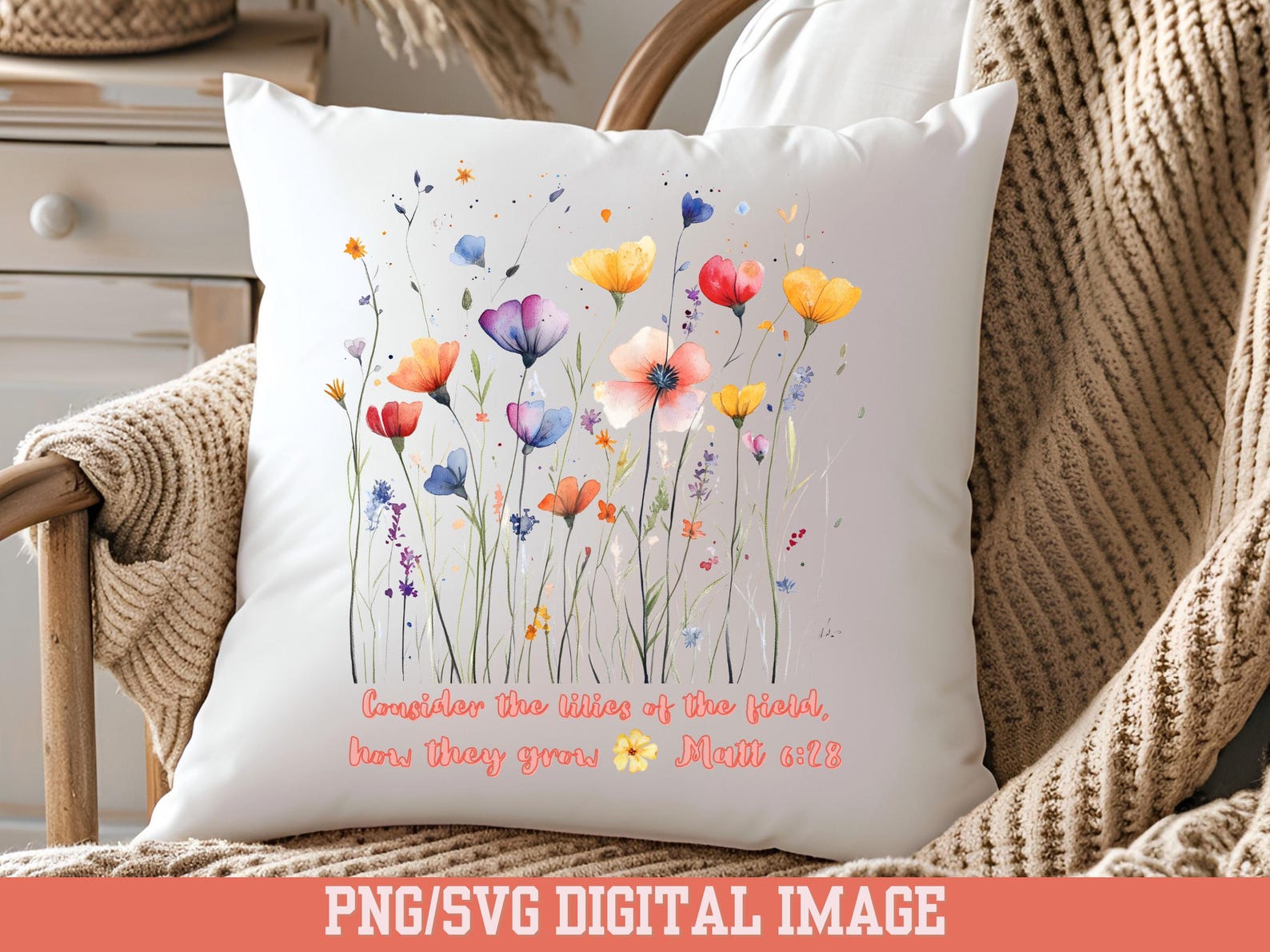 Consider the Lilies Motivational Sublimation Bible Verse Inspirational ...