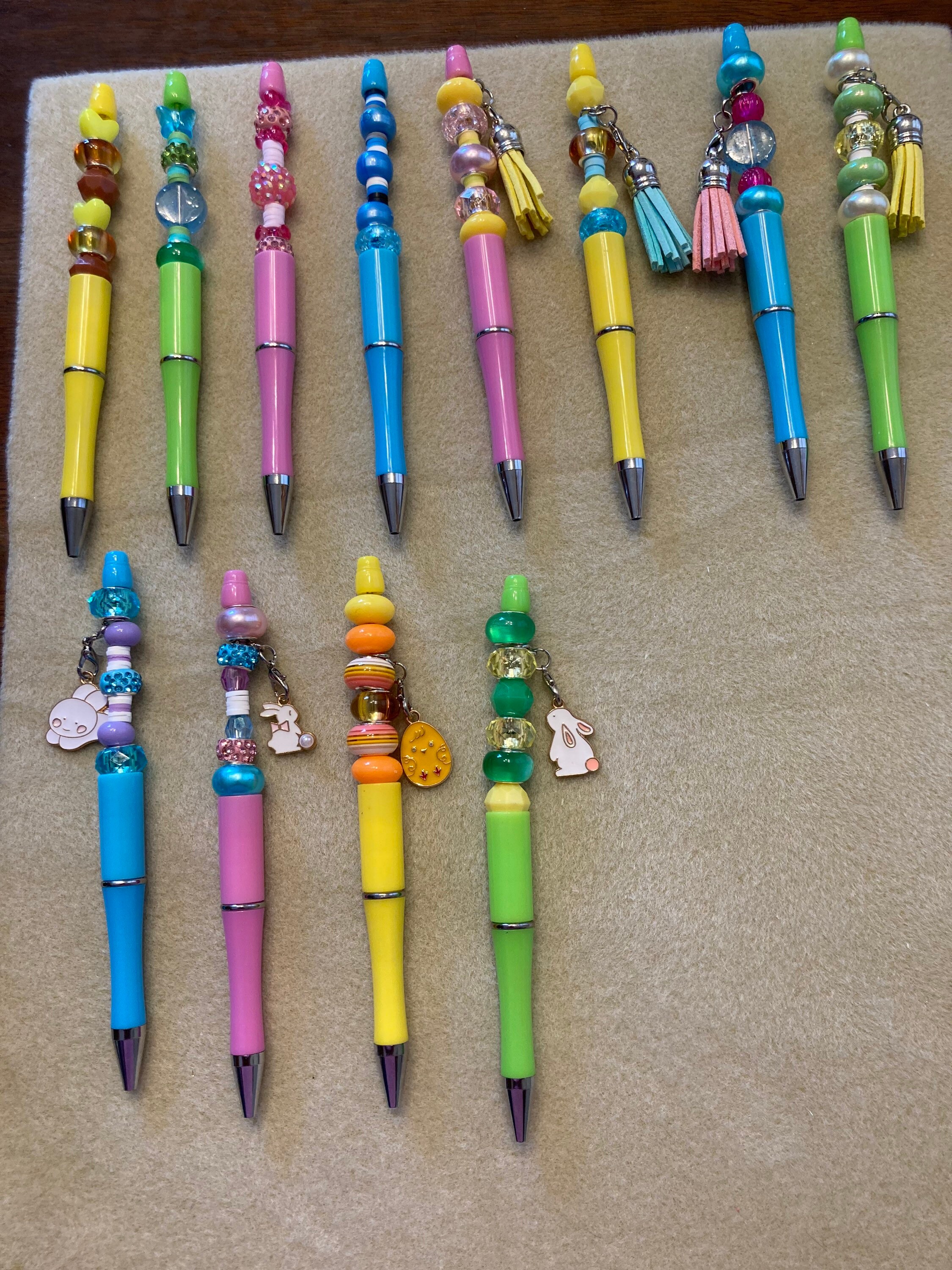 Beaded Easter Pens-beaded Pens-refillable Ink-pens-pen Beads-easter ...