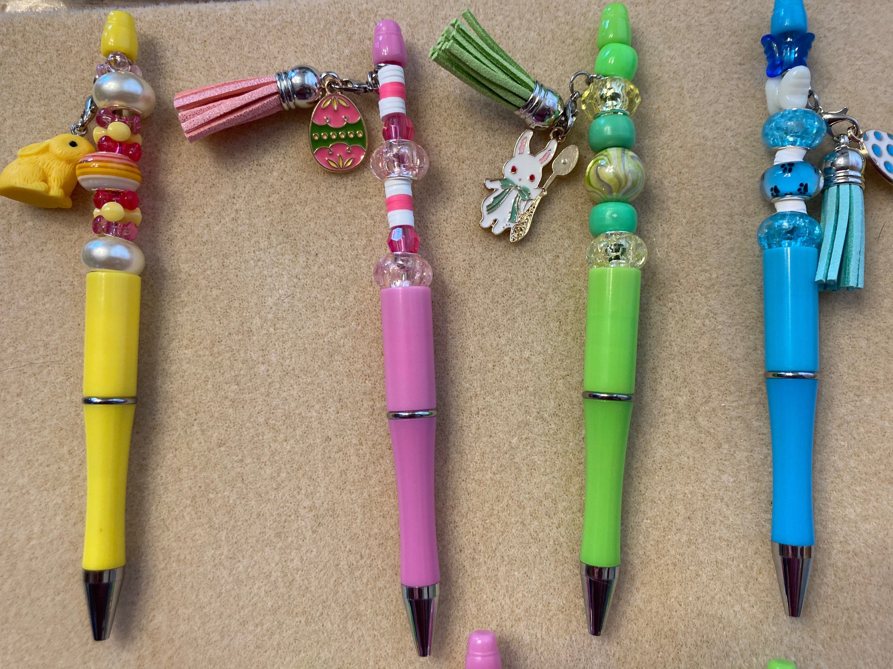 Beaded Easter Pens-beaded Pens-refillable Ink-pens-pen Beads-easter ...