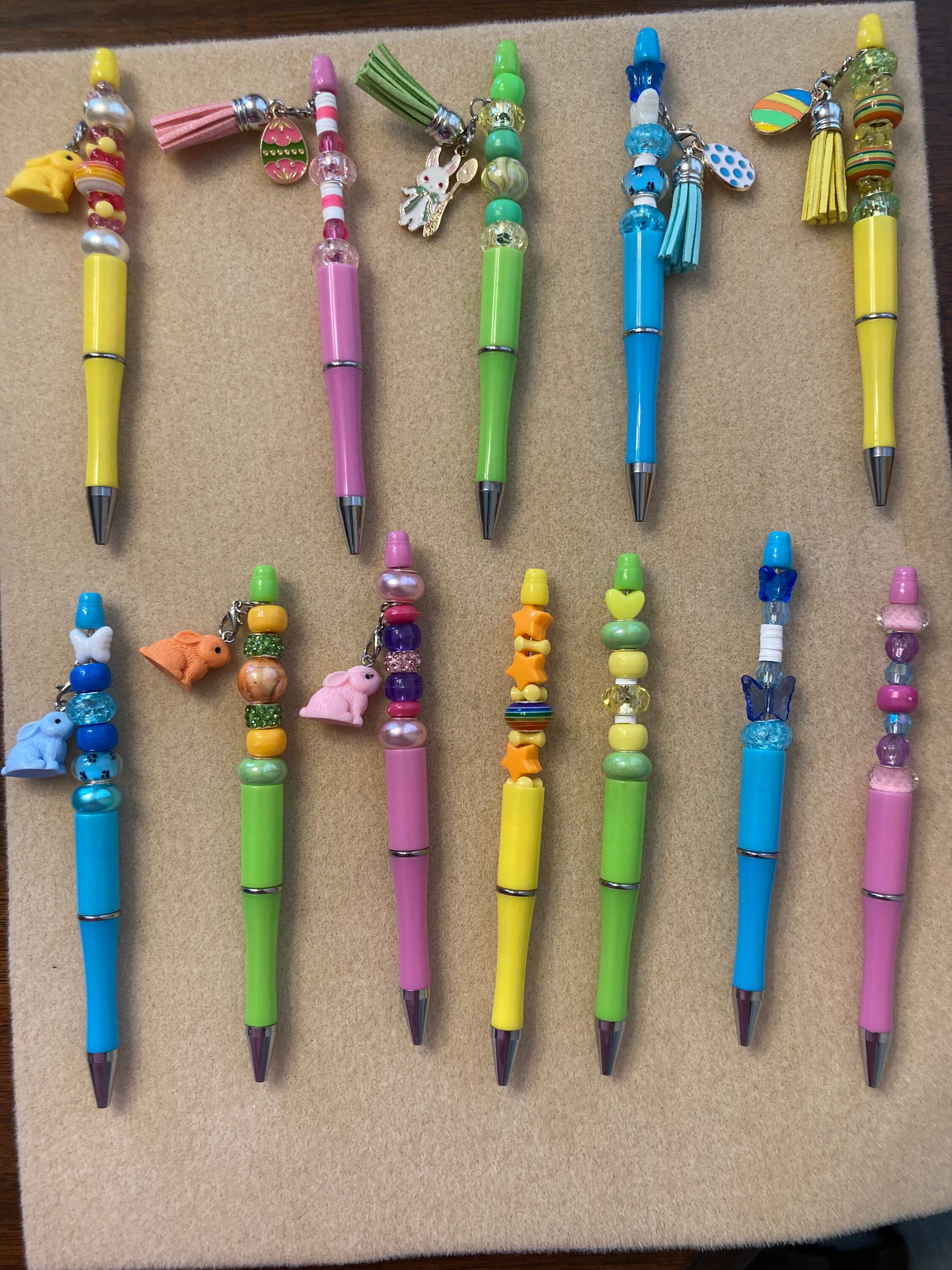 Beaded Easter Pens-beaded Pens-refillable Ink-pens-pen Beads-easter ...