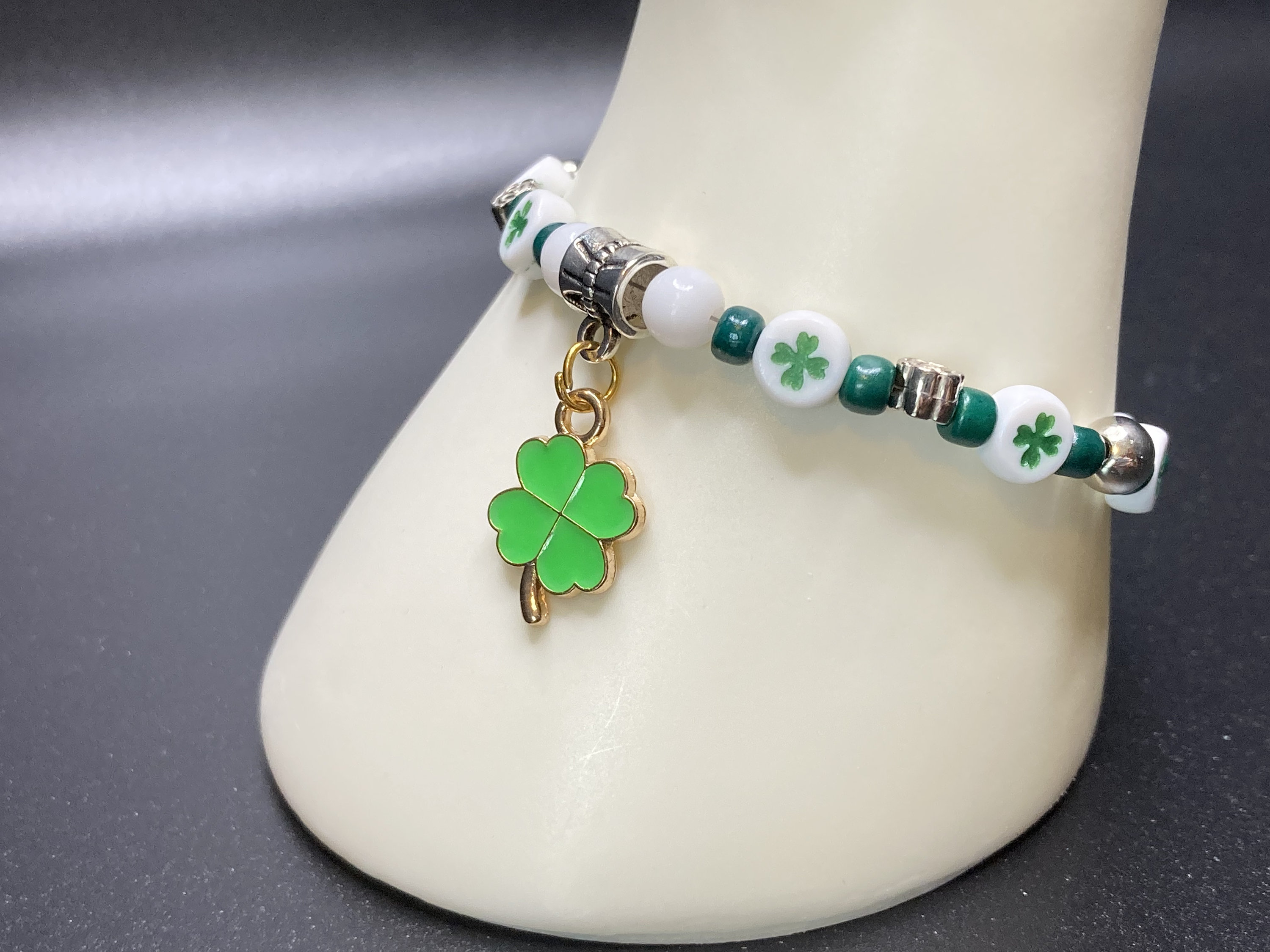 St. Patrick's Day Bracelets-green Beaded Bracelets-st. Pats Jewelry-for ...