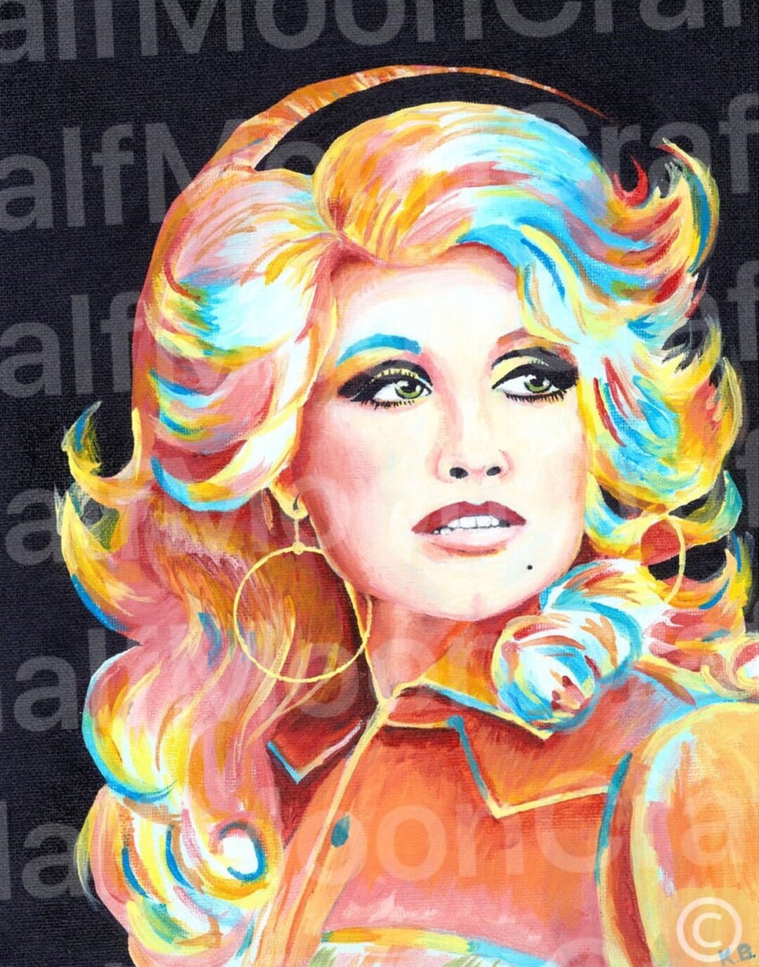 Dolly Parton Print (no Border) - Etsy