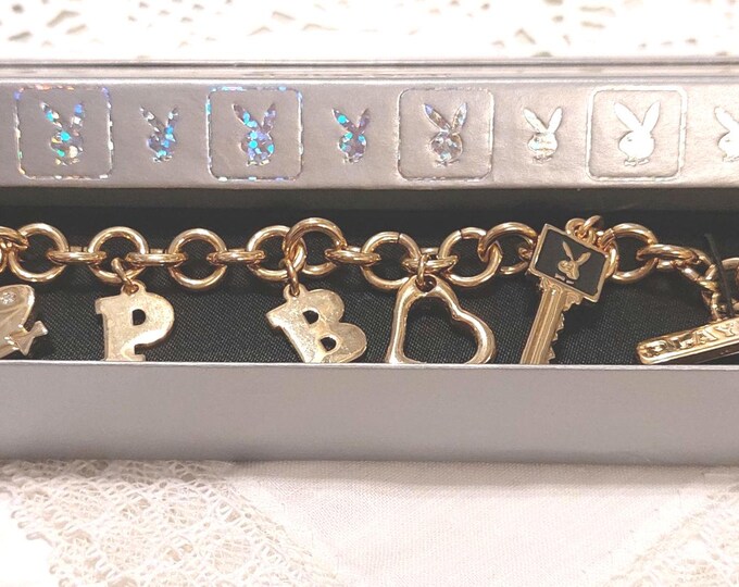 Playboy Charm Bracelet Original and Unique. Playboy Themed Charms in ...