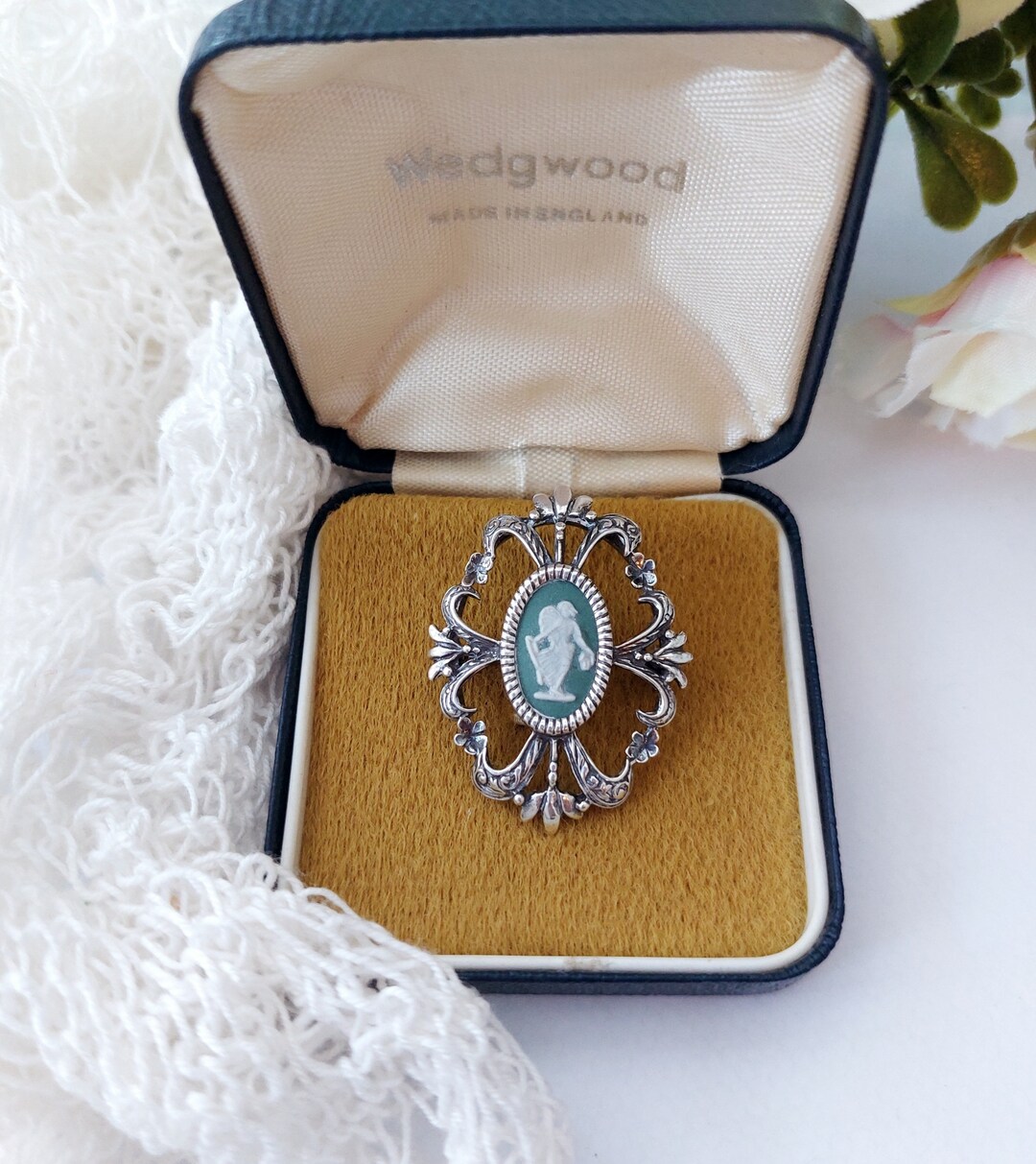 Wedgwood Silver Vintage Cameo Brooch. Fully Hallmarked. Bespoke and ...